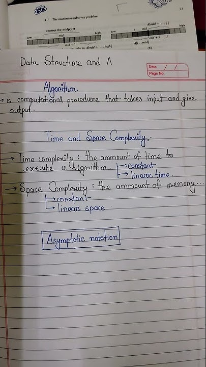 what is Algorithm? Time and space complexity - YouTube
