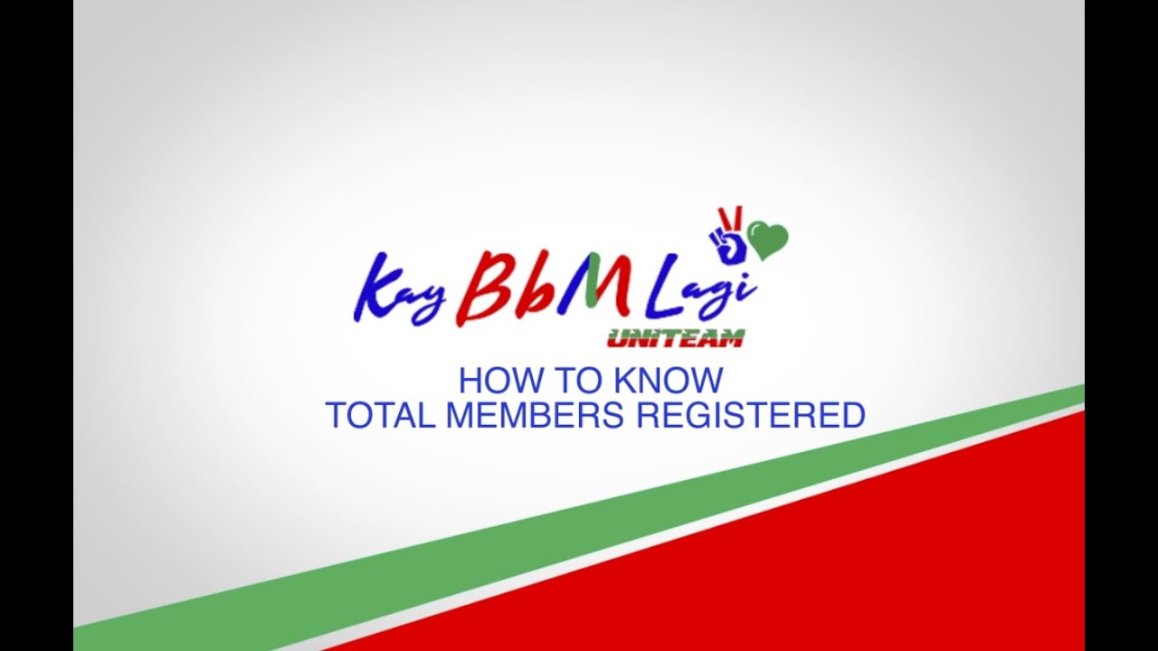 How to know total members registered - YouTube