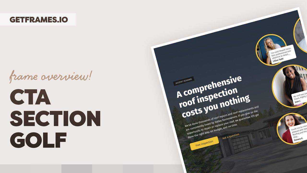 Frame Overview: CTA Section Golf - YouTube