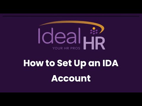 How to Set Up an IDA Account - YouTube