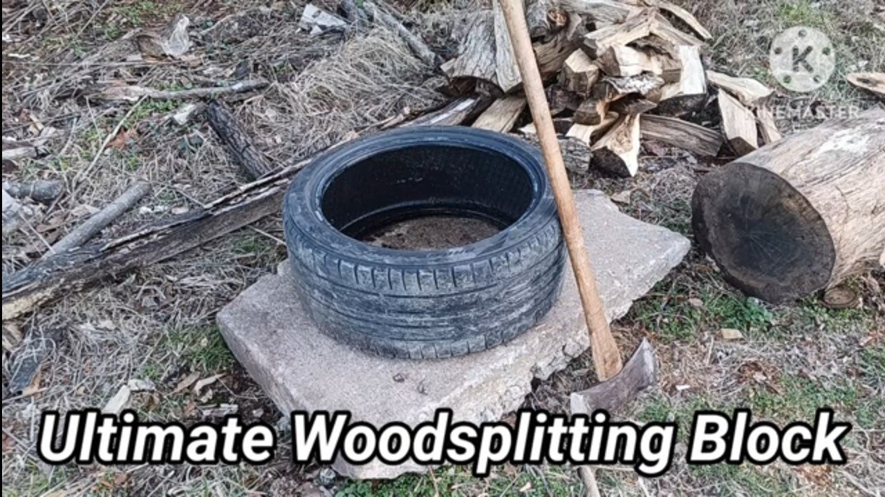 Ultimate Splitting Block for Firewood - YouTube