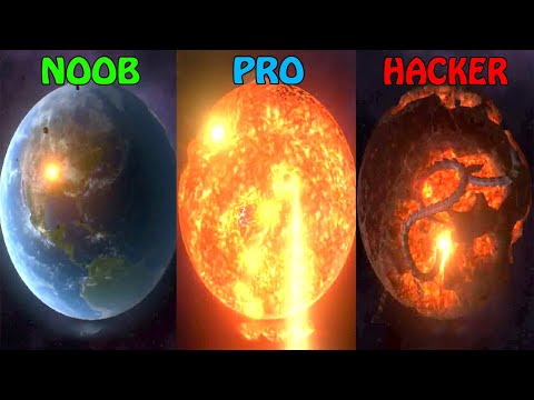 *NEW* NOOB vs PRO vs HACKER - Solar Smash