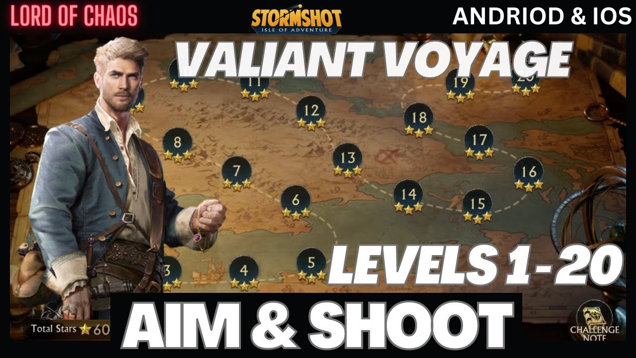 Stormshot Sharpshooter Aim & Shoot Valiant Voyage 1 - 20 Gameplay | 3 STAR COMPLETE - YouTube