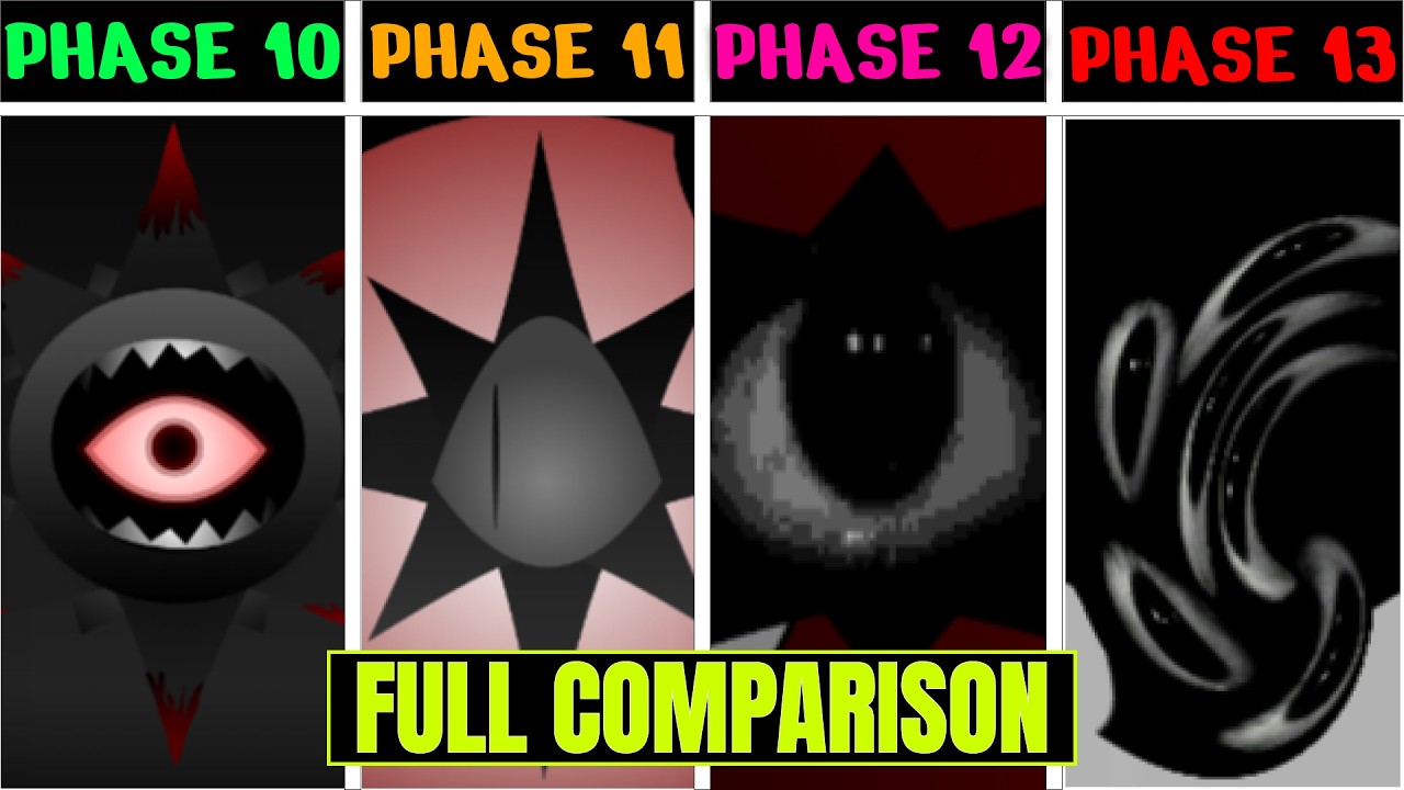 Incredibox Sprunki Phases 10–13 – Full Comparison (Side-by-Side) - YouTube