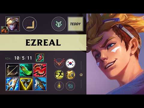 (BRO Teddy) Ezreal ADC vs Jhin - KR Grandmaster Patch 26.14