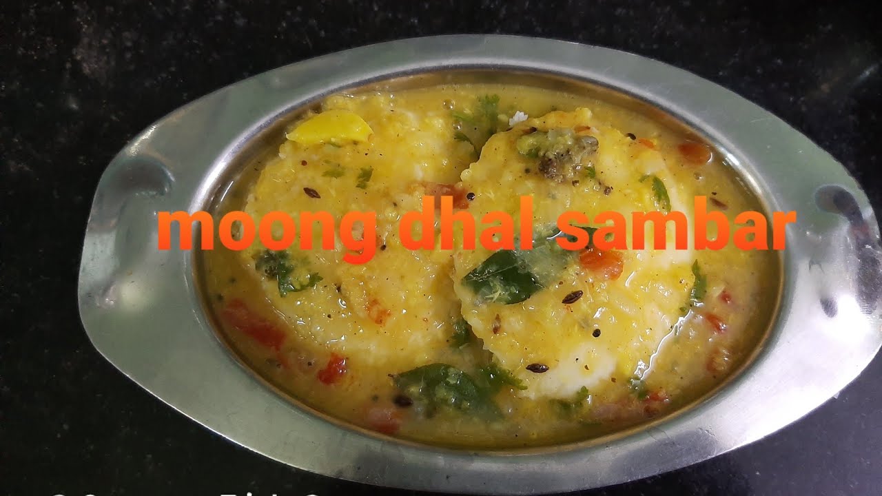 Moong dhal sambar for idly - YouTube