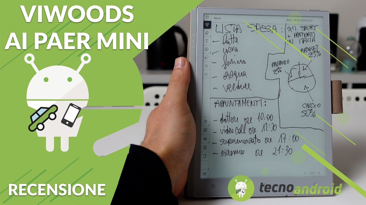 RECENSIONE Viwoods AI Paper Mini: non ne potrai più fare a meno - YouTube