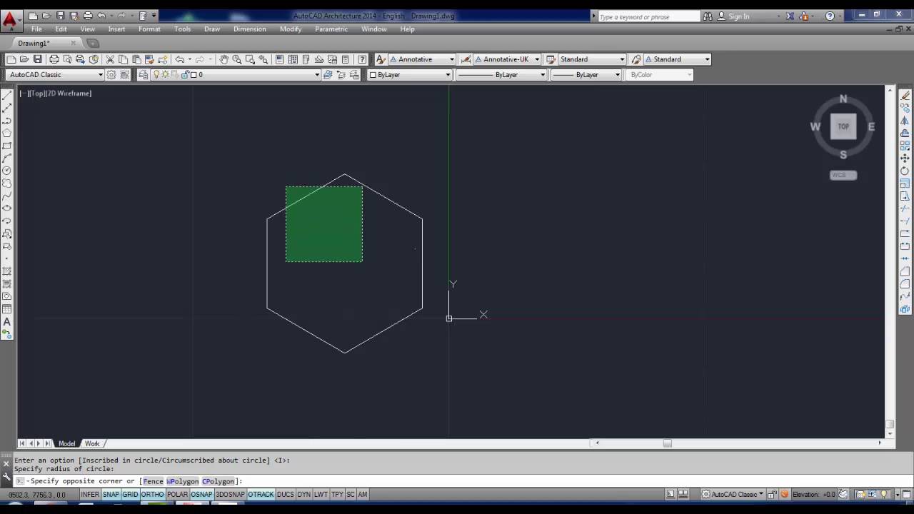 Autocad - Parte 3 " Elaboración de Polígonos " - YouTube