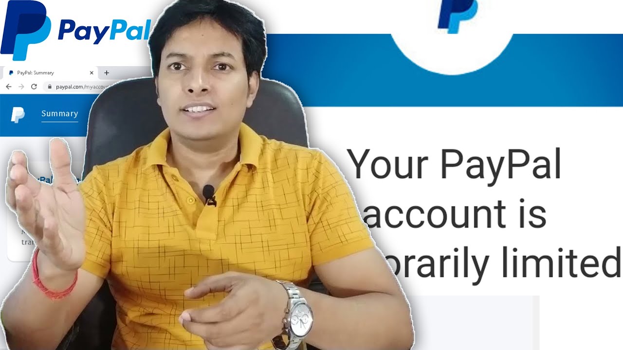 PayPal account limited | How To Remove limitation from Paypal account ...