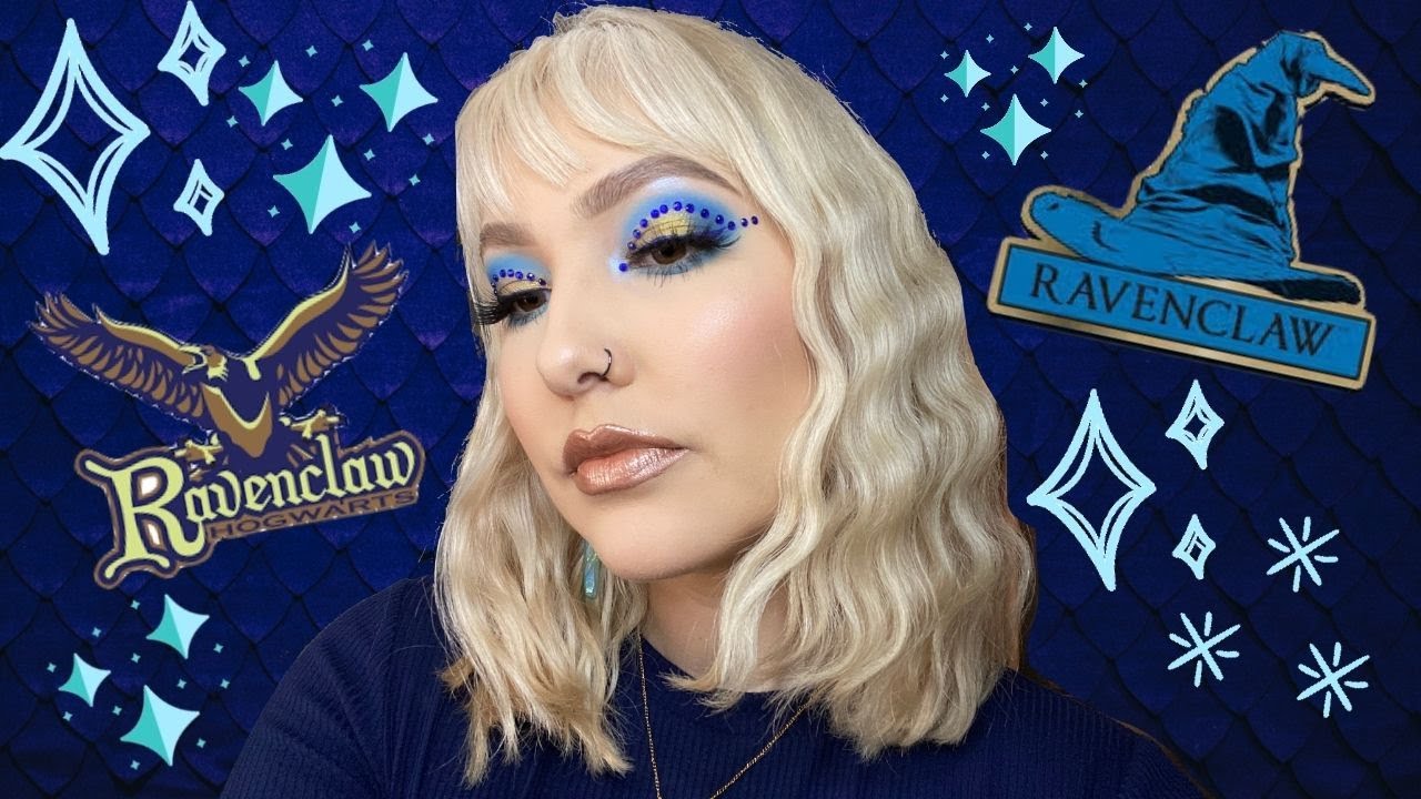 RAVENCLAW MAKEUP TUTORIAL / HOGWARTS HOUSES PART 2 / COLOURPOP BLUE ...