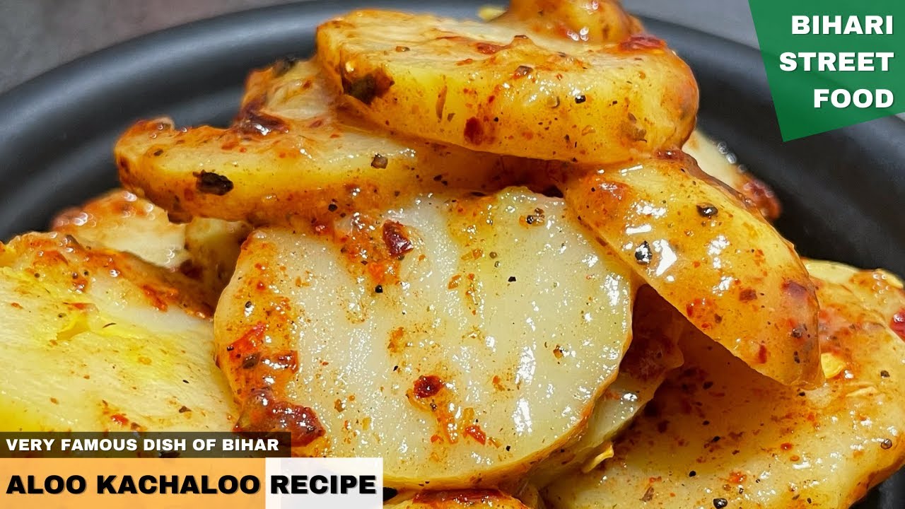 Aloo Kachaloo Recipe - Bihar's Famous Street Food | Kachalu Recipe ...