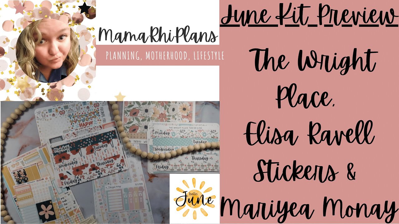 JUNE KITS | HAPPY PLANNER | ERIN CONDREN | THE WRIGHT PLACE | ELISA ...