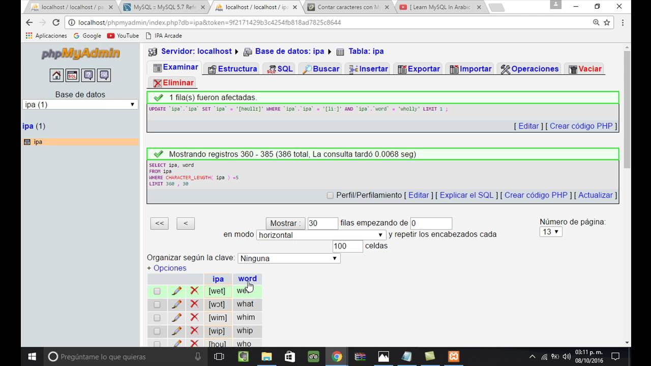 funcion CHARACTER_LENGTH para contar CARACTERES - YouTube