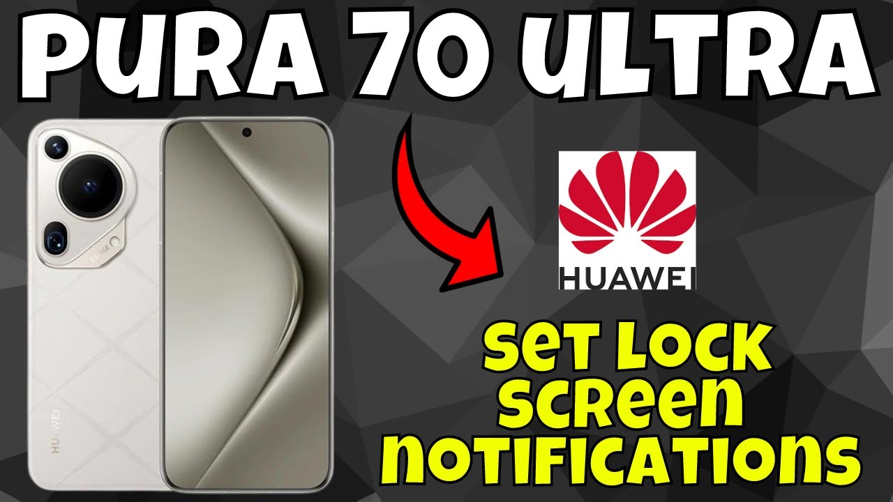 Lock Screen Notification Settings Huawei Pura 70 Ultra || How to set ...