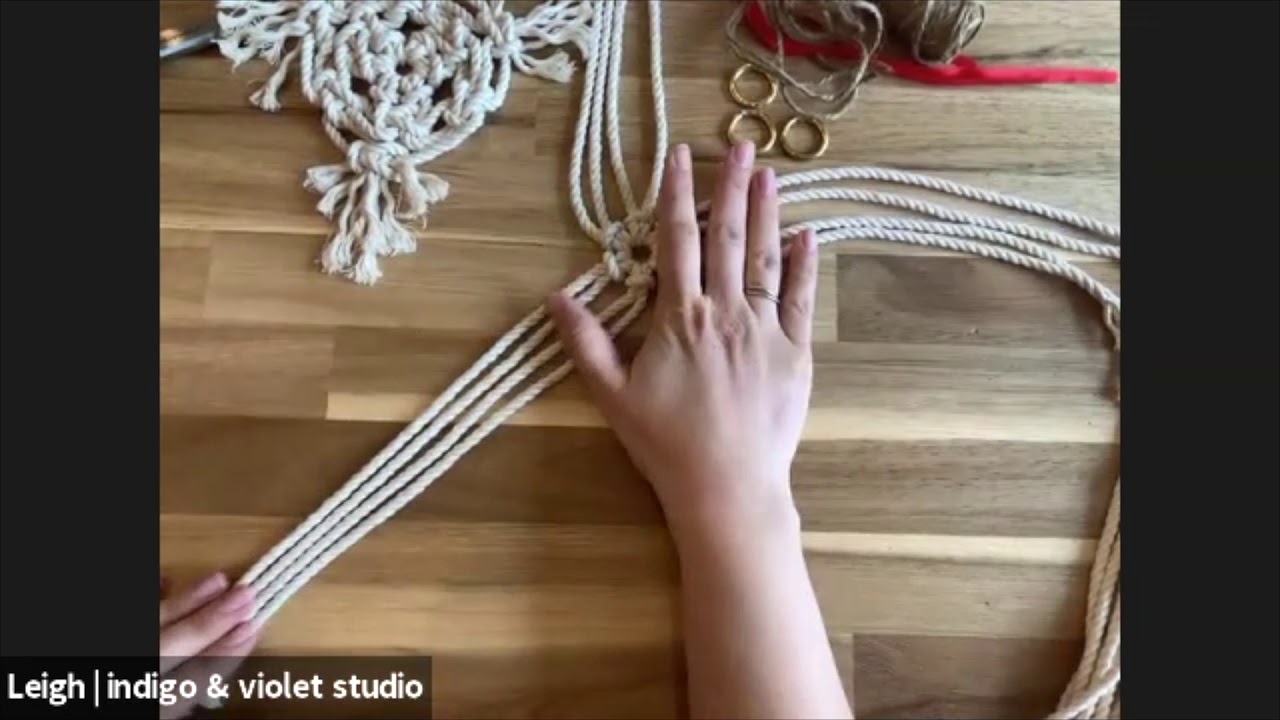 Macrame Snowflake Tutorial - YouTube