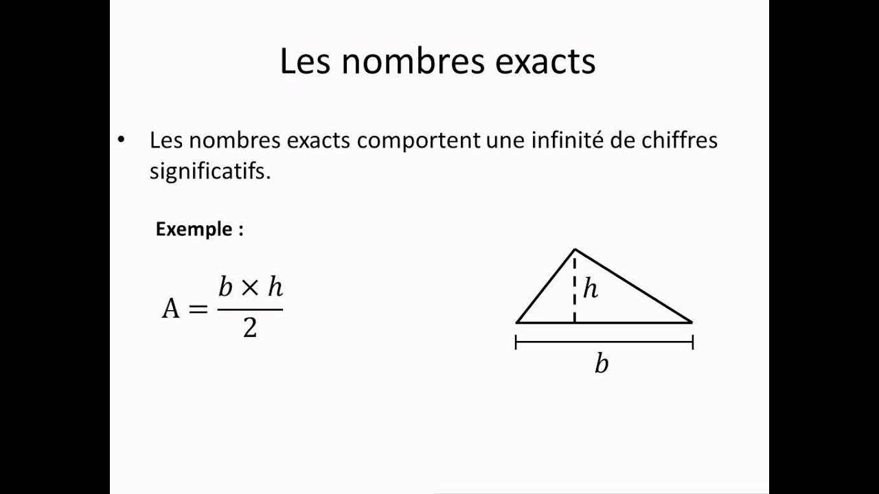 Chiffres significatifs 3 - Nombres exacts - YouTube