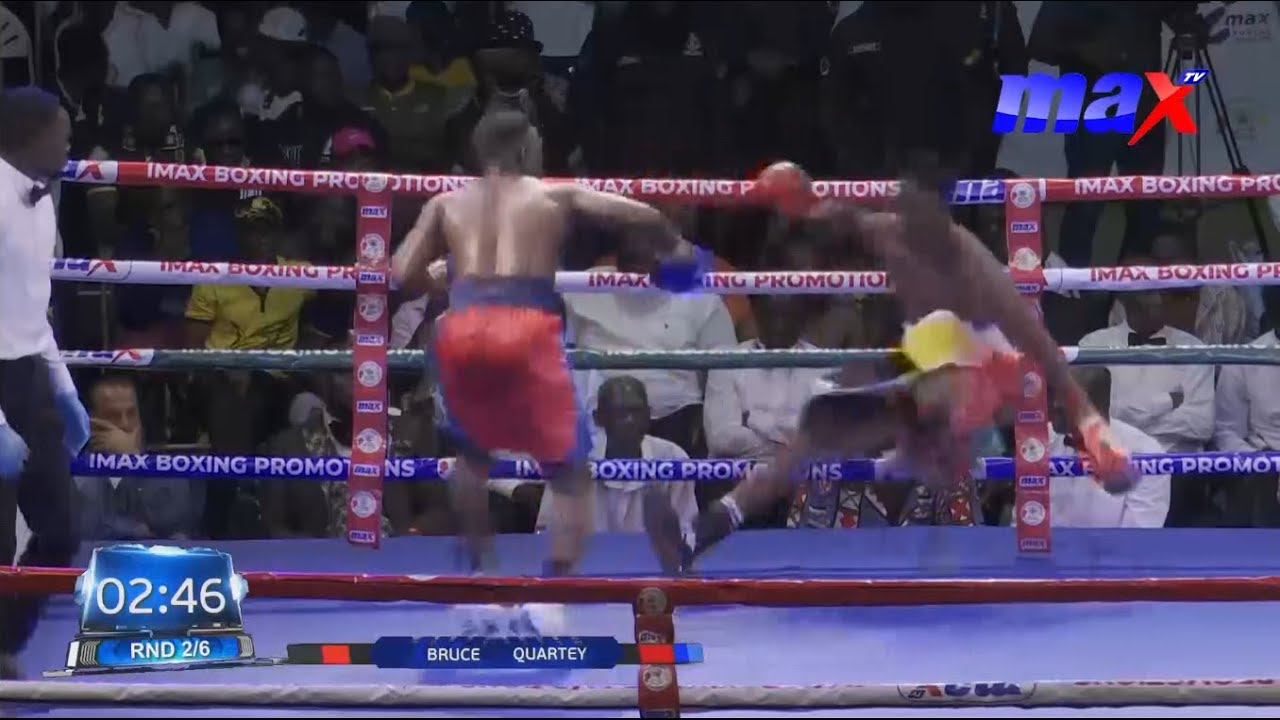 Philip Quartey From The Ghana Armed Forces Wins Robert Bruce By A Unanimous Decision - YouTube