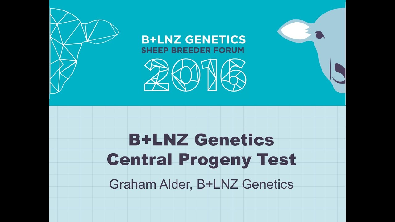 2016 Update on Sheep Central Progeny Test - GRAHAM ALDER - YouTube