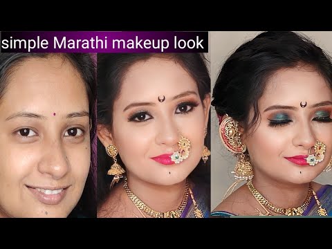 simple Marathi makeup look | step by step | nandini talegaonkar ...
