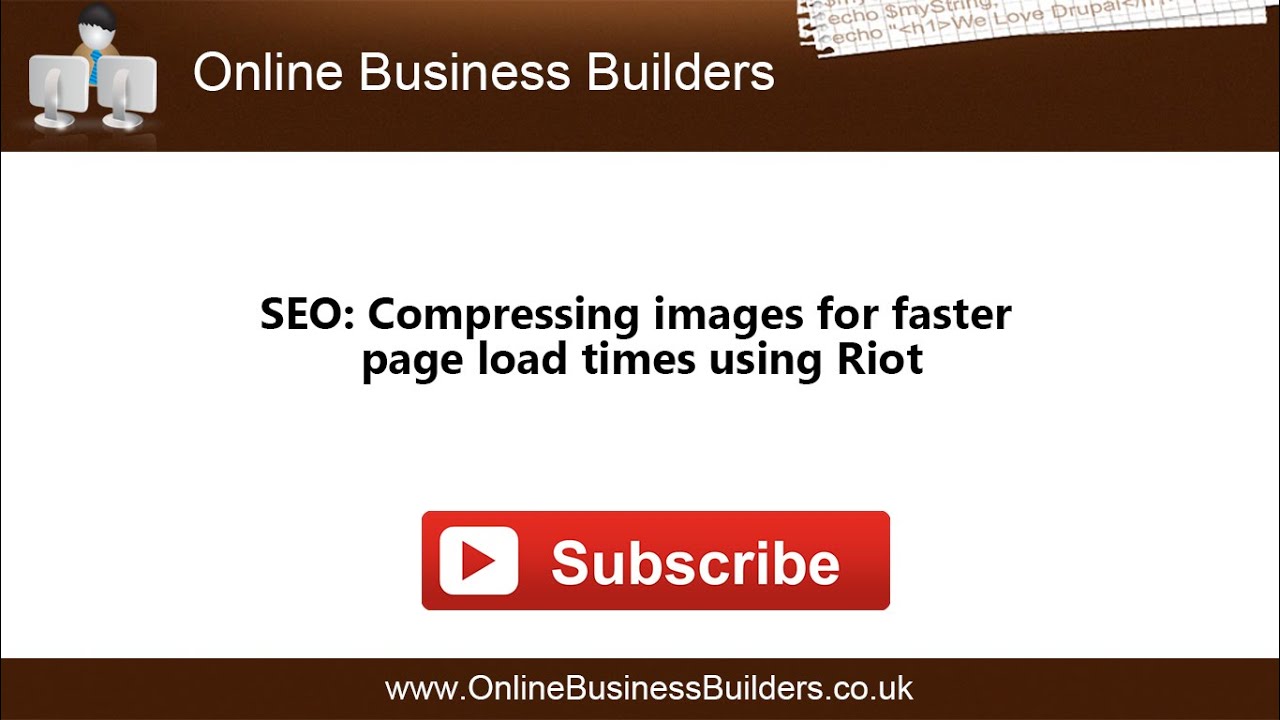 SEO: How to compress your images using RIOT for faster pages - YouTube