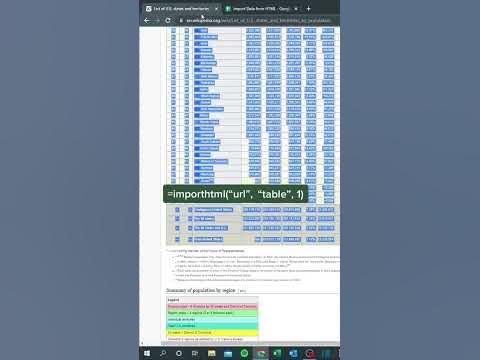 Excel Tips and Tricks - How to scrape website using IMPORTHTML function ...