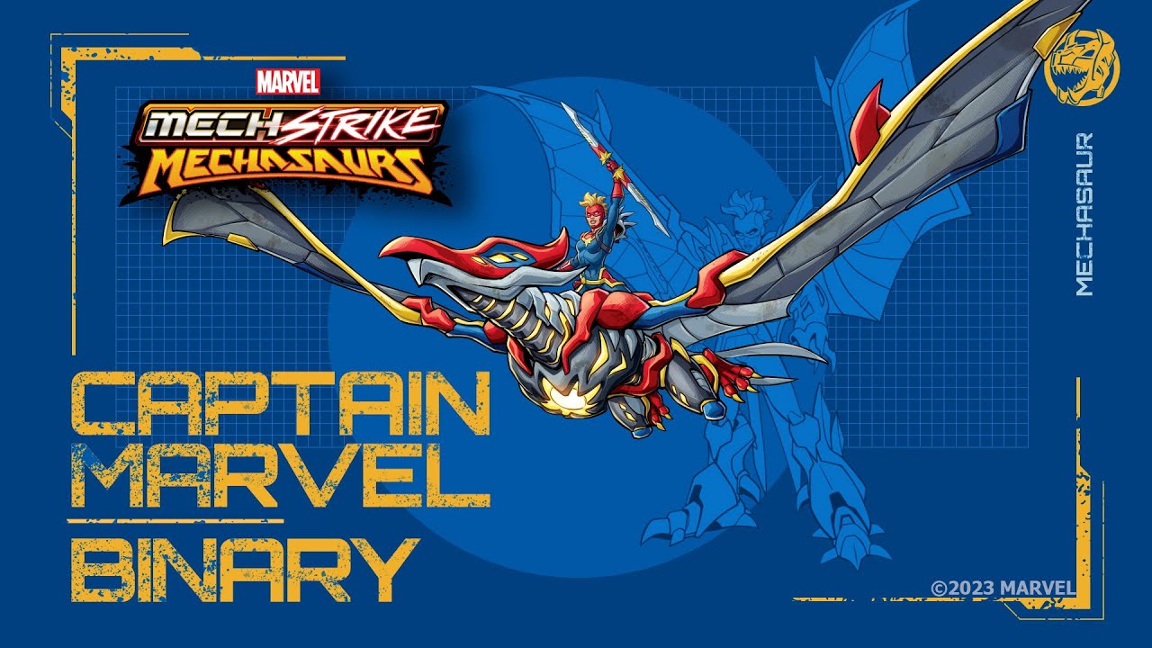 Meet the Mechasaurs: Captain Marvel + Binary | Marvel's Avengers Mech ...