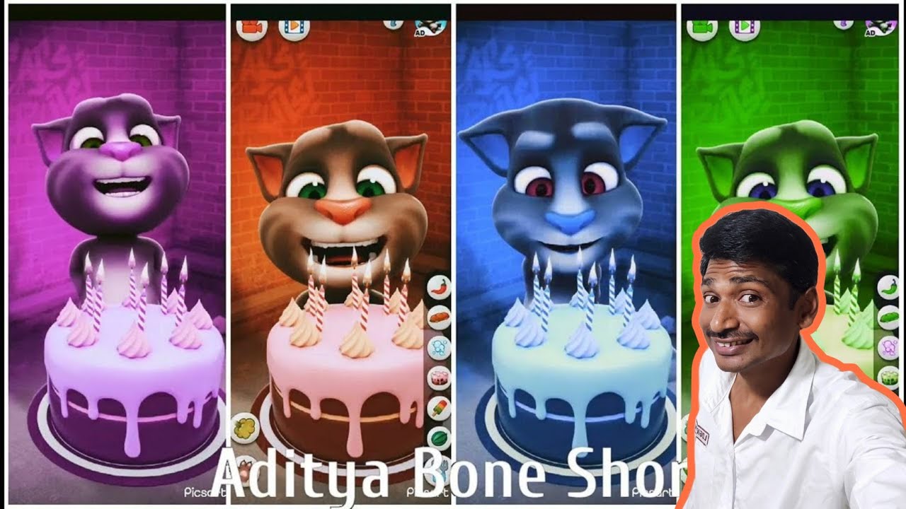 Talking Tom funny moments & eiting cake🍰 #cake #talkingtom # ...