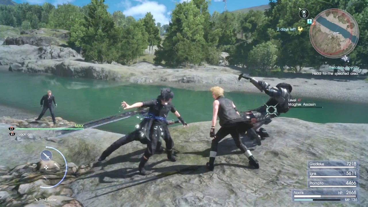 Final Fantasy 15 Use Soul Saber Weapon - YouTube