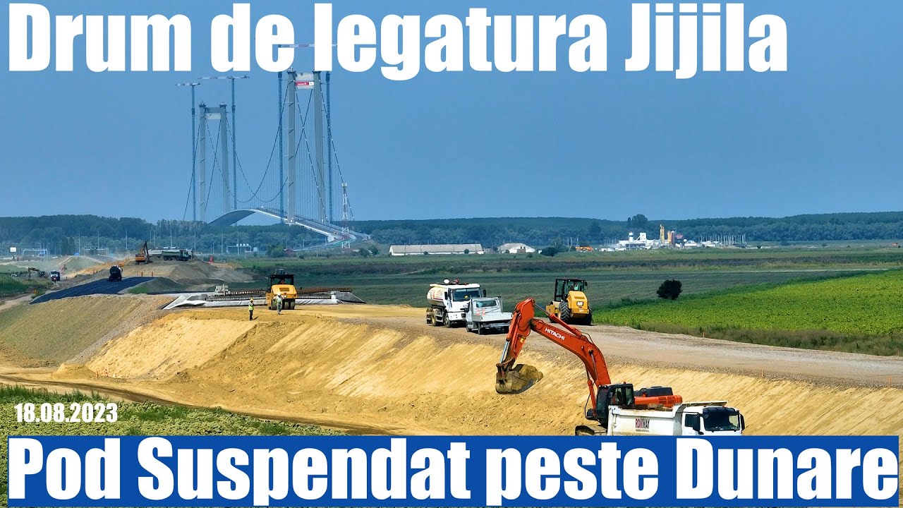POD Suspendat peste Dunare Braila-Tulcea | Ep.323 Drum legatura Jijila ...