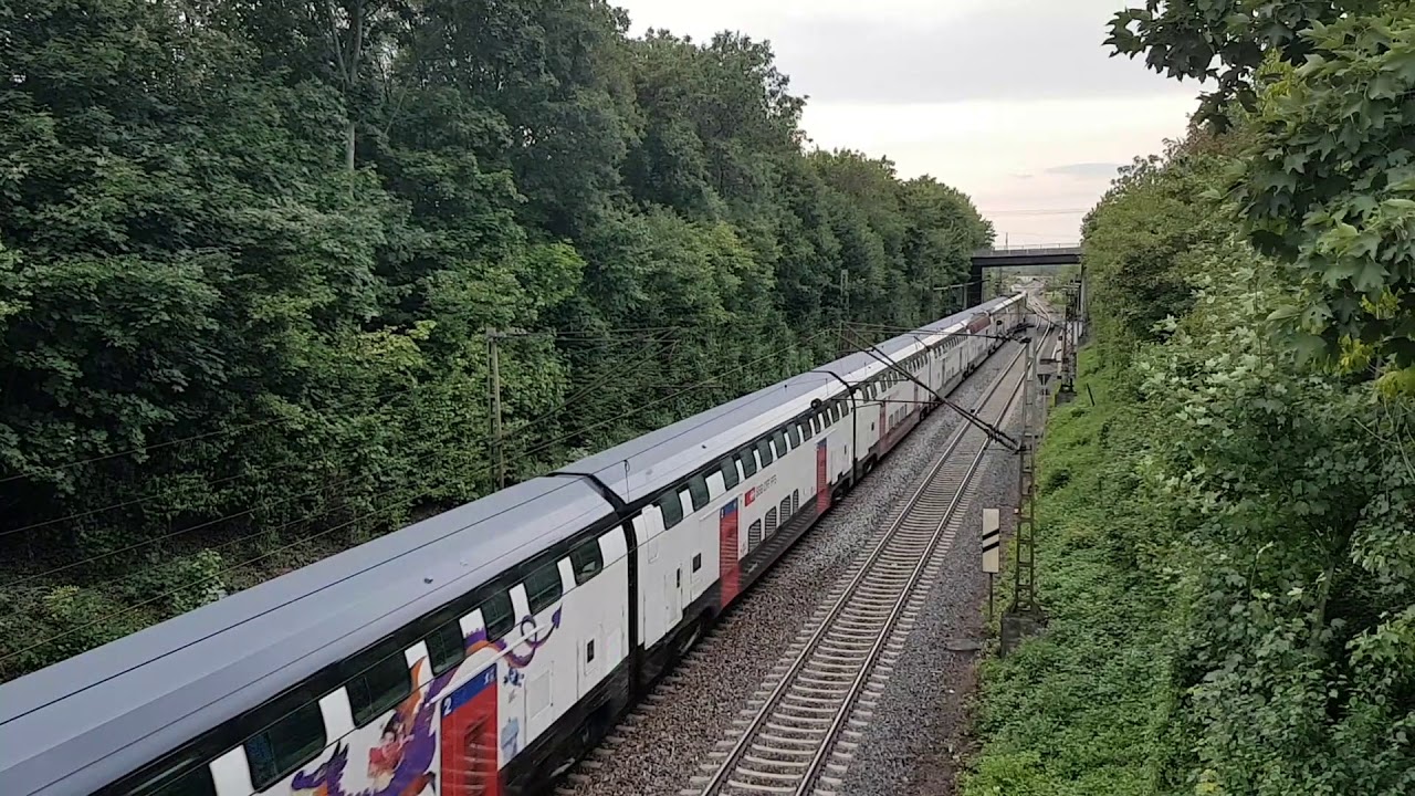 BR 139 Railadventure mit 2 SBB Doppelstockzügen und Makro vom Lokführer ...