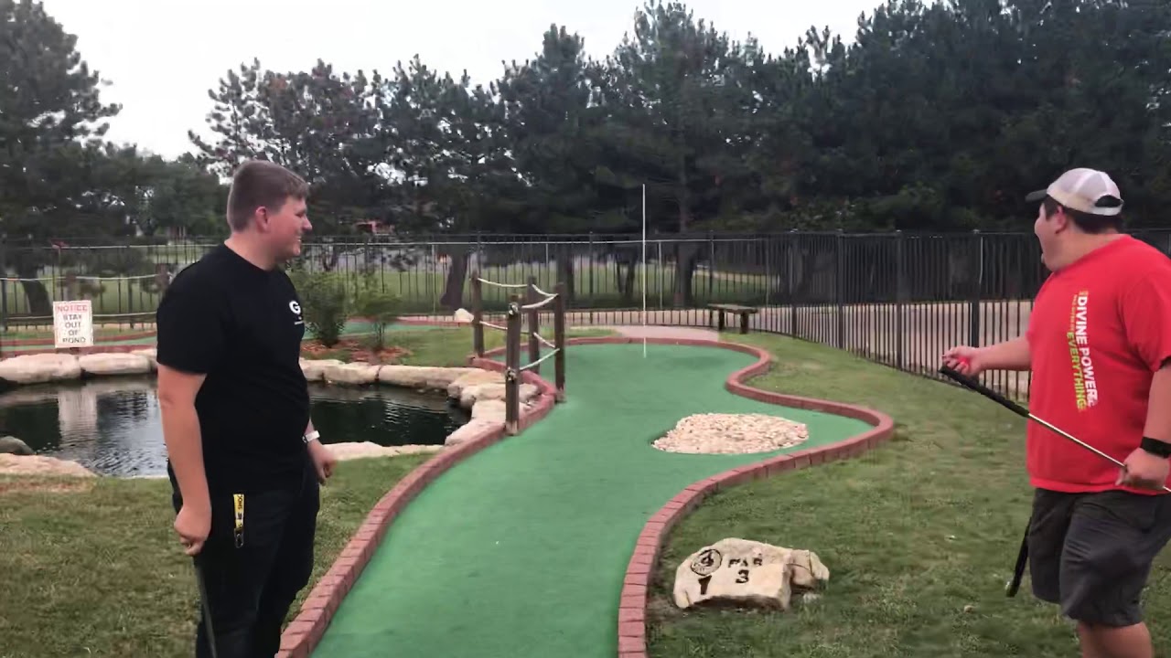 Seniors play mini golf before parting ways for college - YouTube