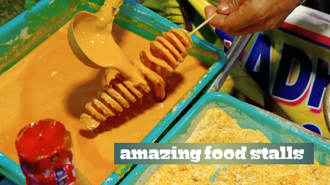Amazing food stalls । Traditional mela food stalls । Patato twister ...
