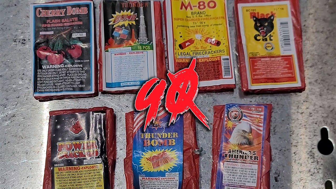 2023 Small Firecracker Comparison #pyro #fireworks #firecrackers - YouTube