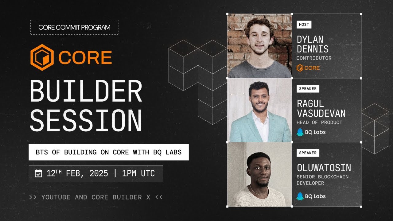 Core Builder Session - BQ Labs - YouTube