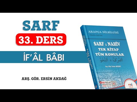 33. Ders | Sarf | İf'âl Bâbı