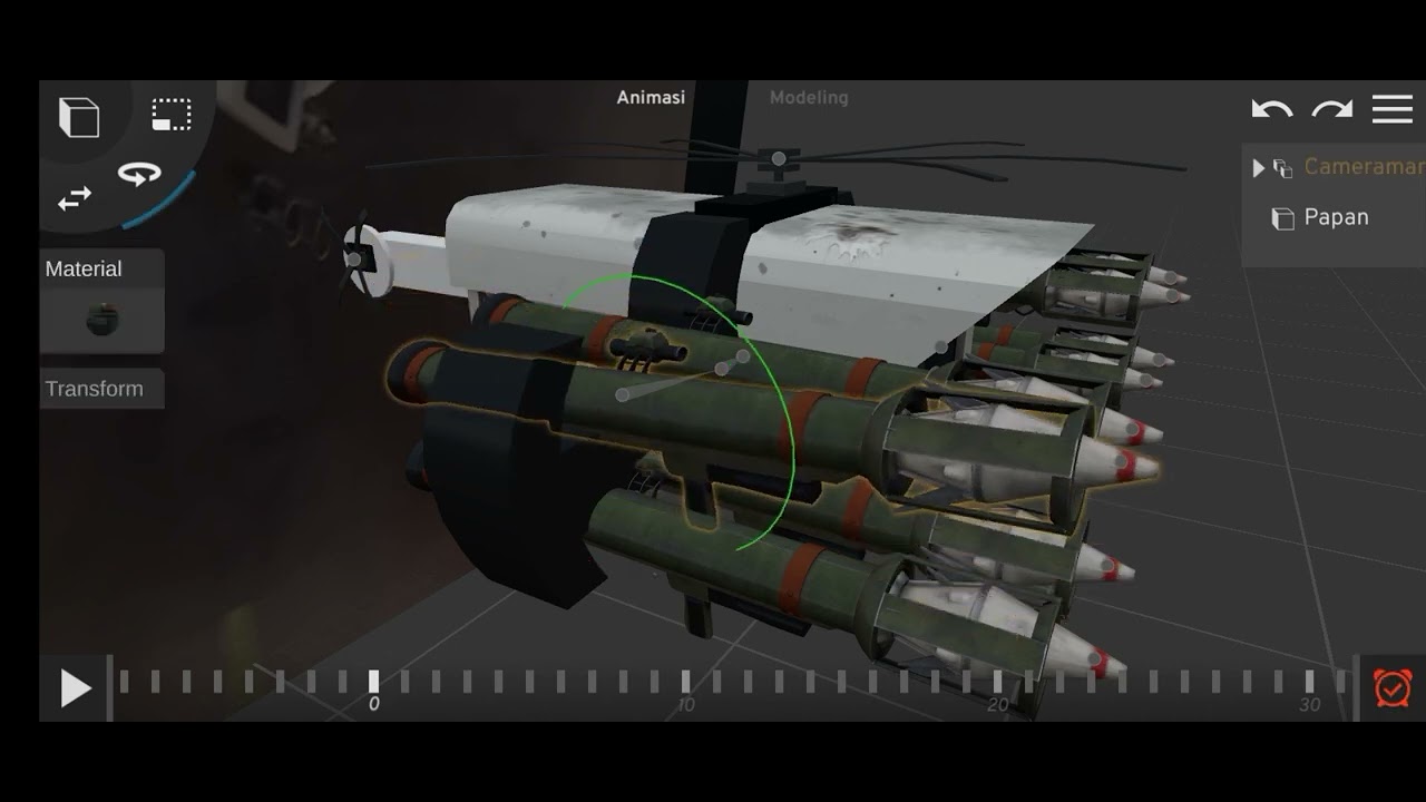 rig cameraman helikopter Rocket launcher model - YouTube