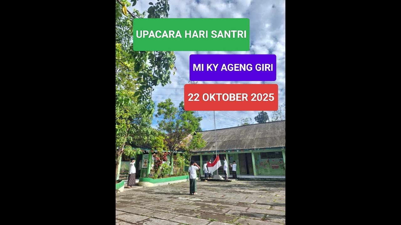 UPACARA HARI SANTRI NASIONAL MI KY AGENG GIRI - YouTube