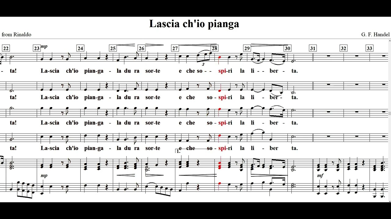 Lascia ch'io pianga(G.F. Handel)-Choir - YouTube
