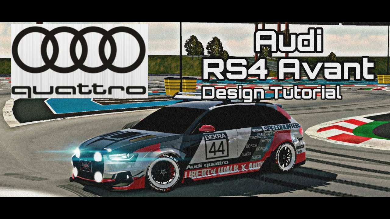Audi RS4 Avant Quattro Livery Tutorial | Car Parking Multiplayer - YouTube