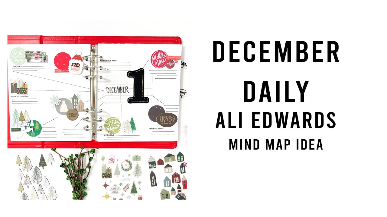 December Daily Prep Page Scrapbook Process Video - YouTube