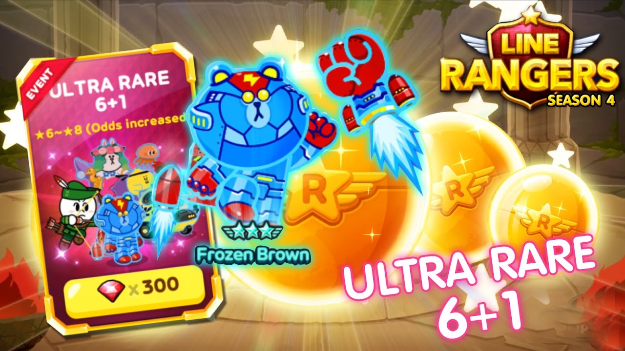 LINE Rangers SEASON 4 | เปิดกาช่าลุ้น Frozen Brown!! 300+100 เพชร - YouTube