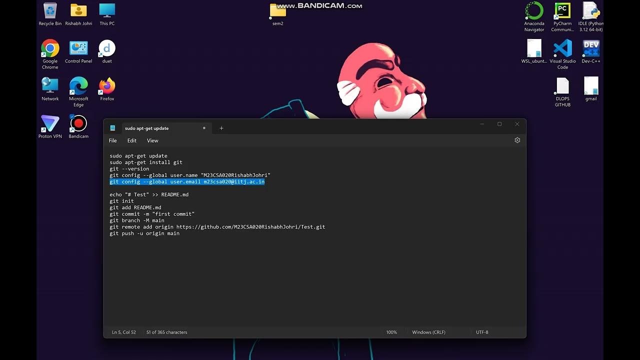 Activity 0: Installation and Setting Up Git/GitHub Account - YouTube