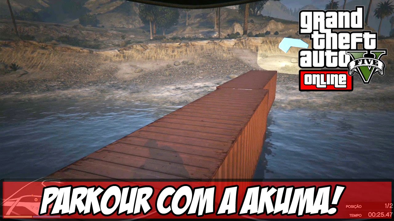 GTA V - Parkour Sobre Lagos e Rampando em Primeira Pessoa com Akuma ...