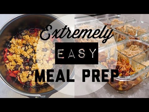 COOK WITH ME 2017 // MEAL PREP: EASY CROCKPOT MEAL, KALE CHIPS & BERRY ...
