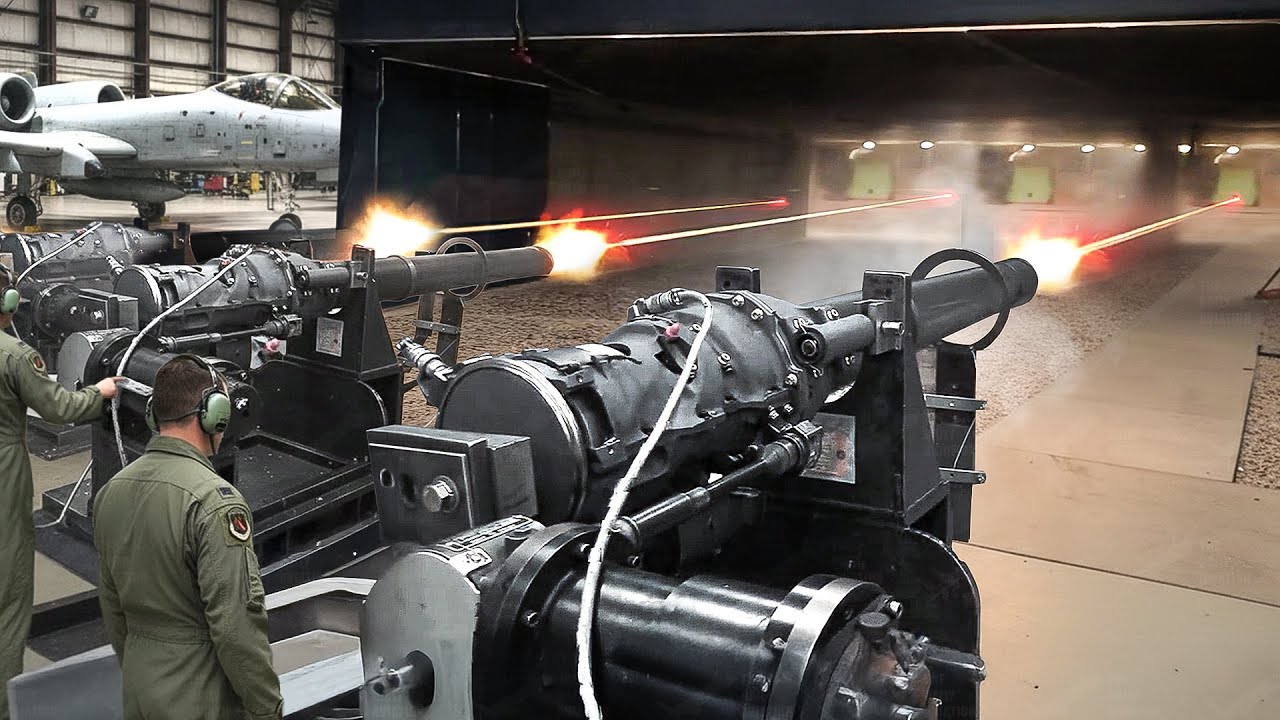 Installing & Testing US A-10 Warthog’s Super Scary GAU-8 Gatling Gun ...