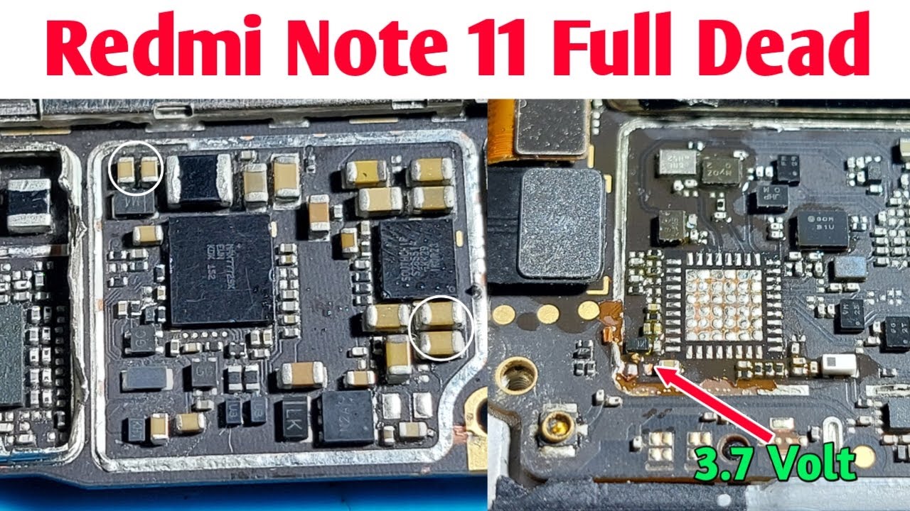 redmi note 11 dead solution || redmi note 11 half short remove - YouTube