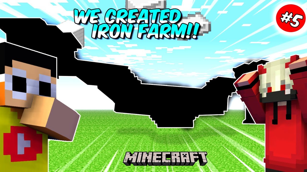 We Created Biggest Iron Farm In Our SMP || Minecraft Survival (2023) #5 ...