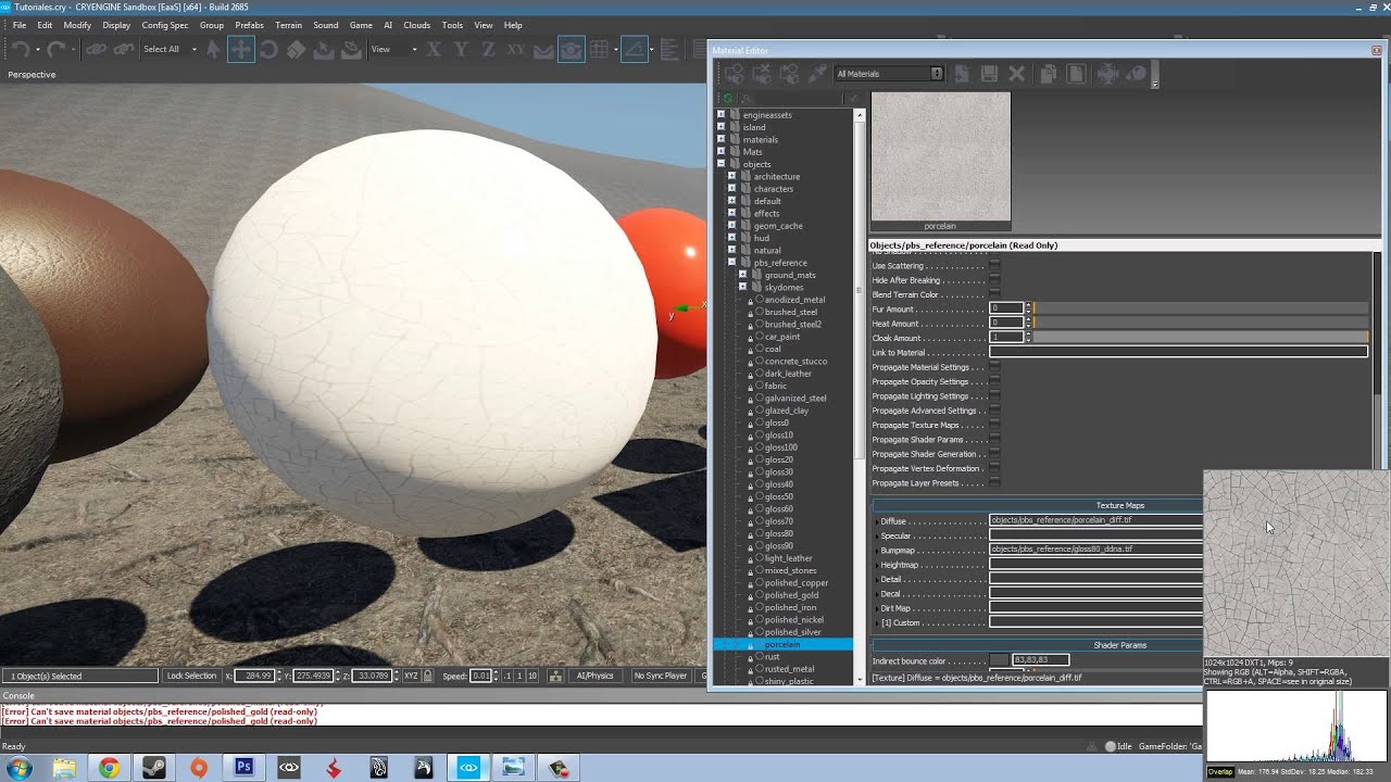 CRYENGINE EaaS tutorial en español - Preparar Texturas para el Physically Based Shading 2/2 ...
