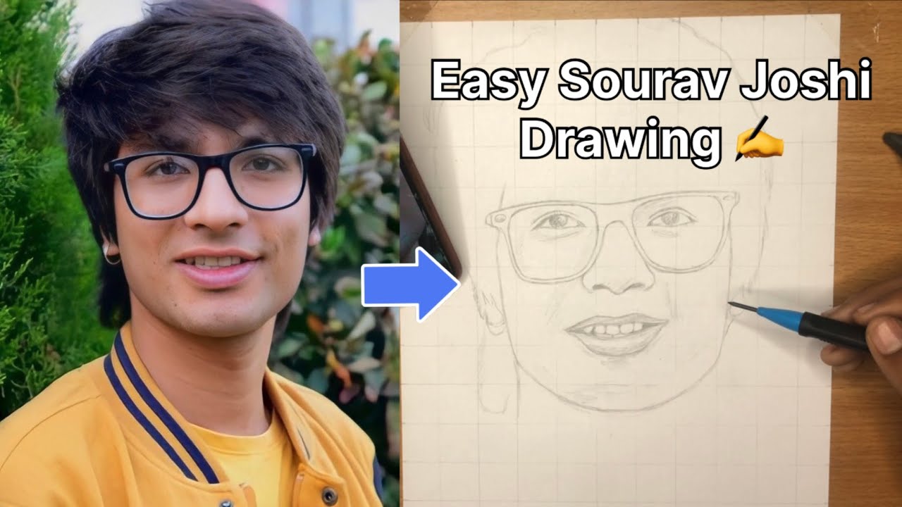 Sourav Joshi drawing step by step 🔥🔥 ️ #video #souravjoshivlogs - YouTube