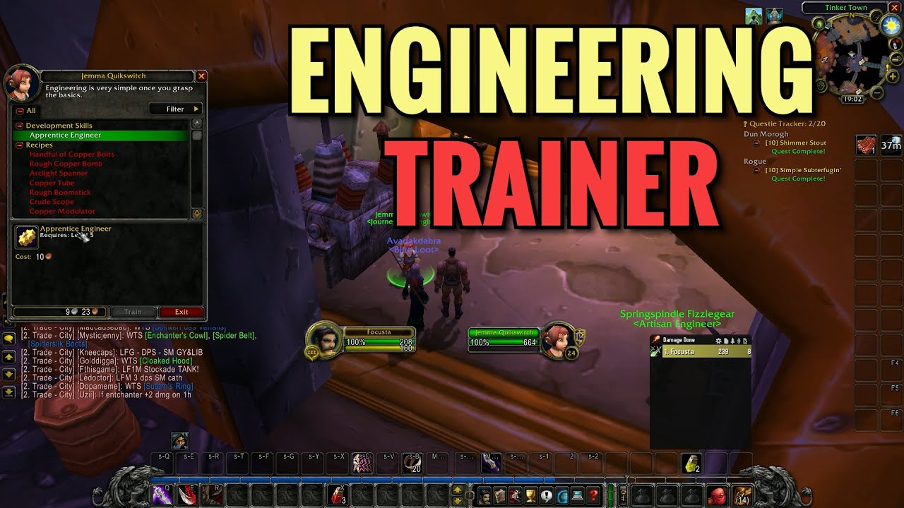Ironforge Engineering Trainer Location (WoW Classic) - YouTube